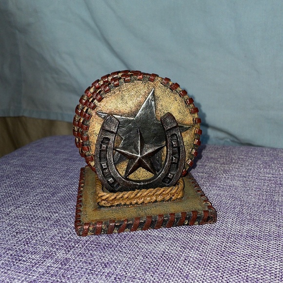 Other | Set Of 4 Western Coasters With Horseshoe Holder | Poshmark